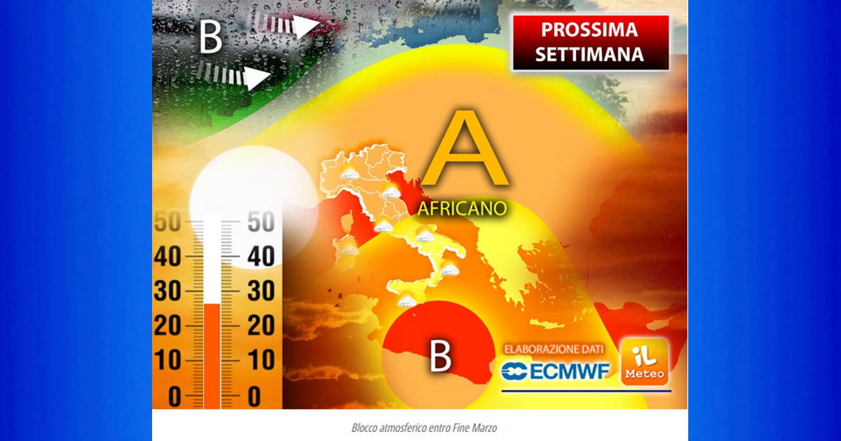 Meteo 19-21 Marzo 2023: Prossima Settimana, colpo di scena con l’Anticiclone Africano | Vivicentro